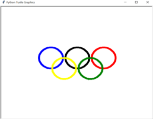 Draw Olympic logo using Python Turtle – CopyAssignment