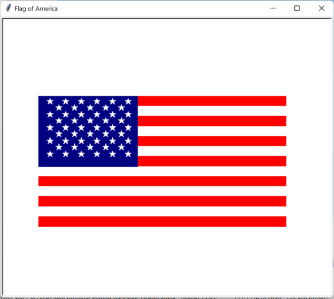 Draw Flag of USA using Python Turtle – CopyAssignment
