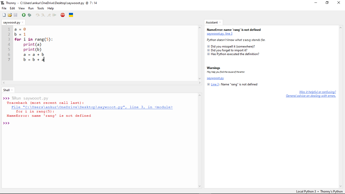 Thonny IDE: Best IDE for Beginners in Python – CopyAssignment