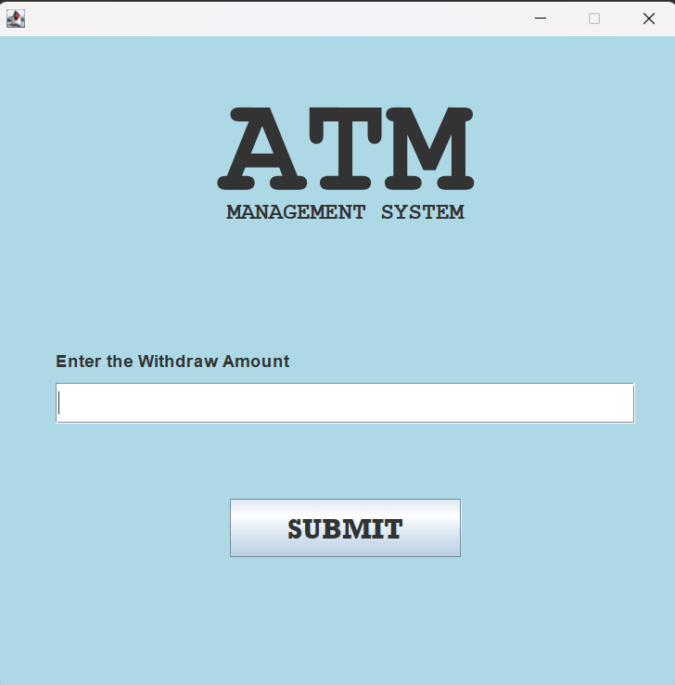 ATM Management System Project in Java – CopyAssignment