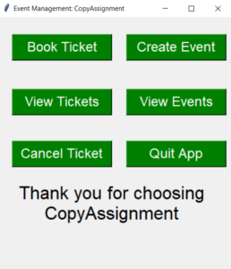 Event Management System Project in Python – CopyAssignment